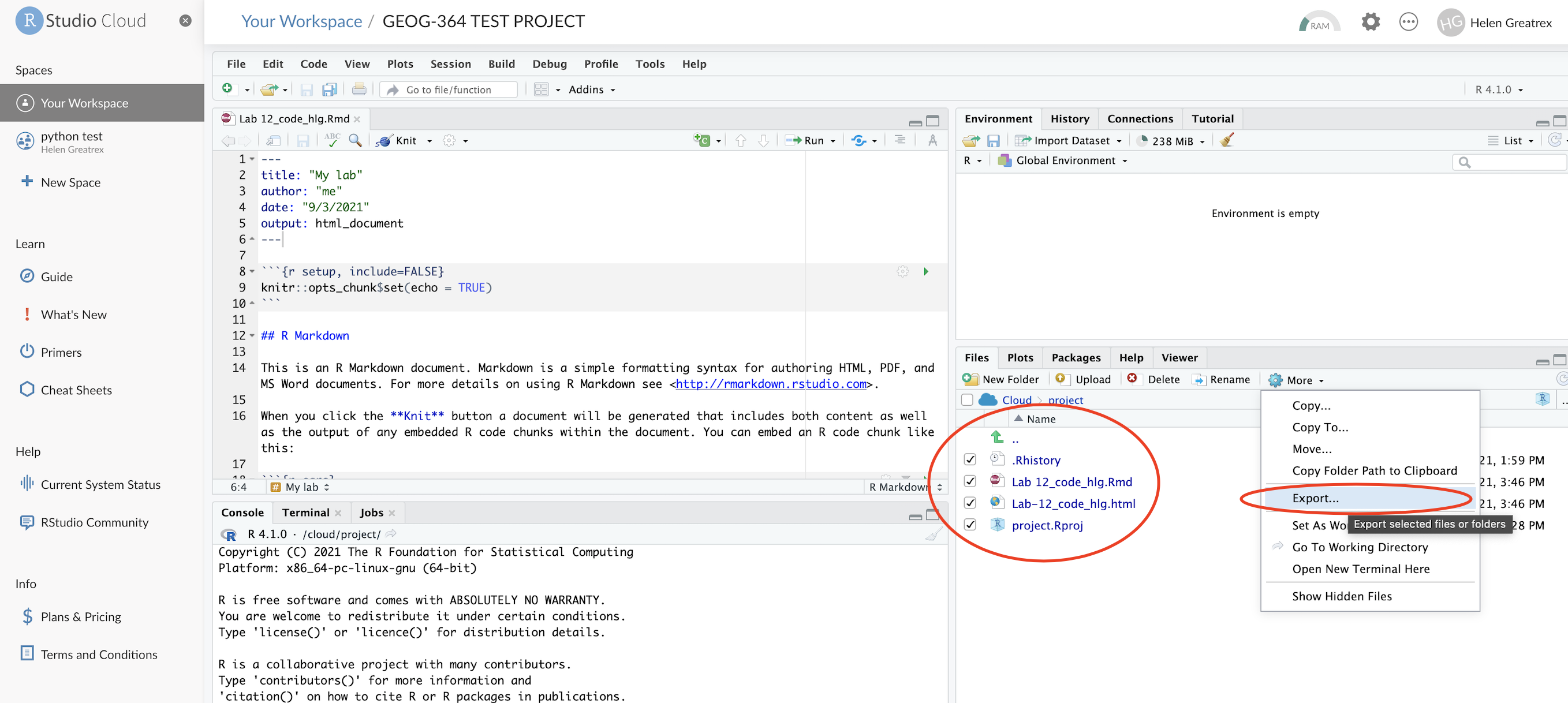 Tutorial 1: R, R-Studio & R-Studio Cloud